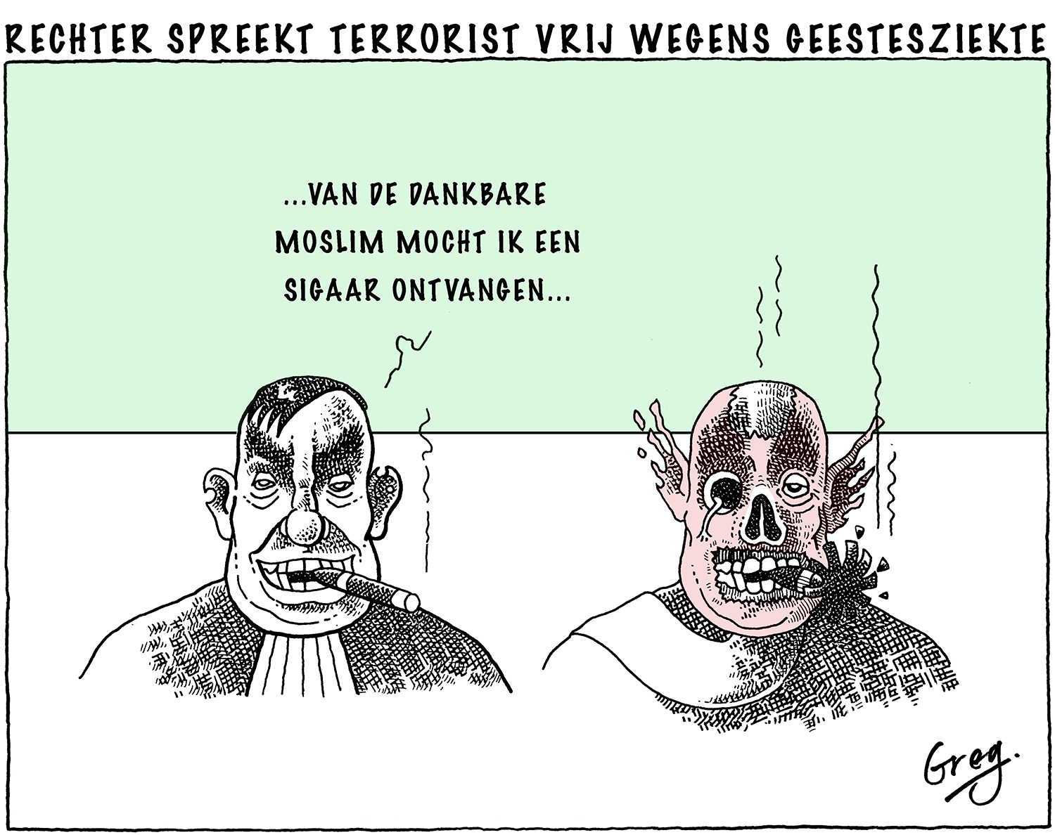 GeenStijl: Gregorius Nekschot las het malle Malek-vonnis