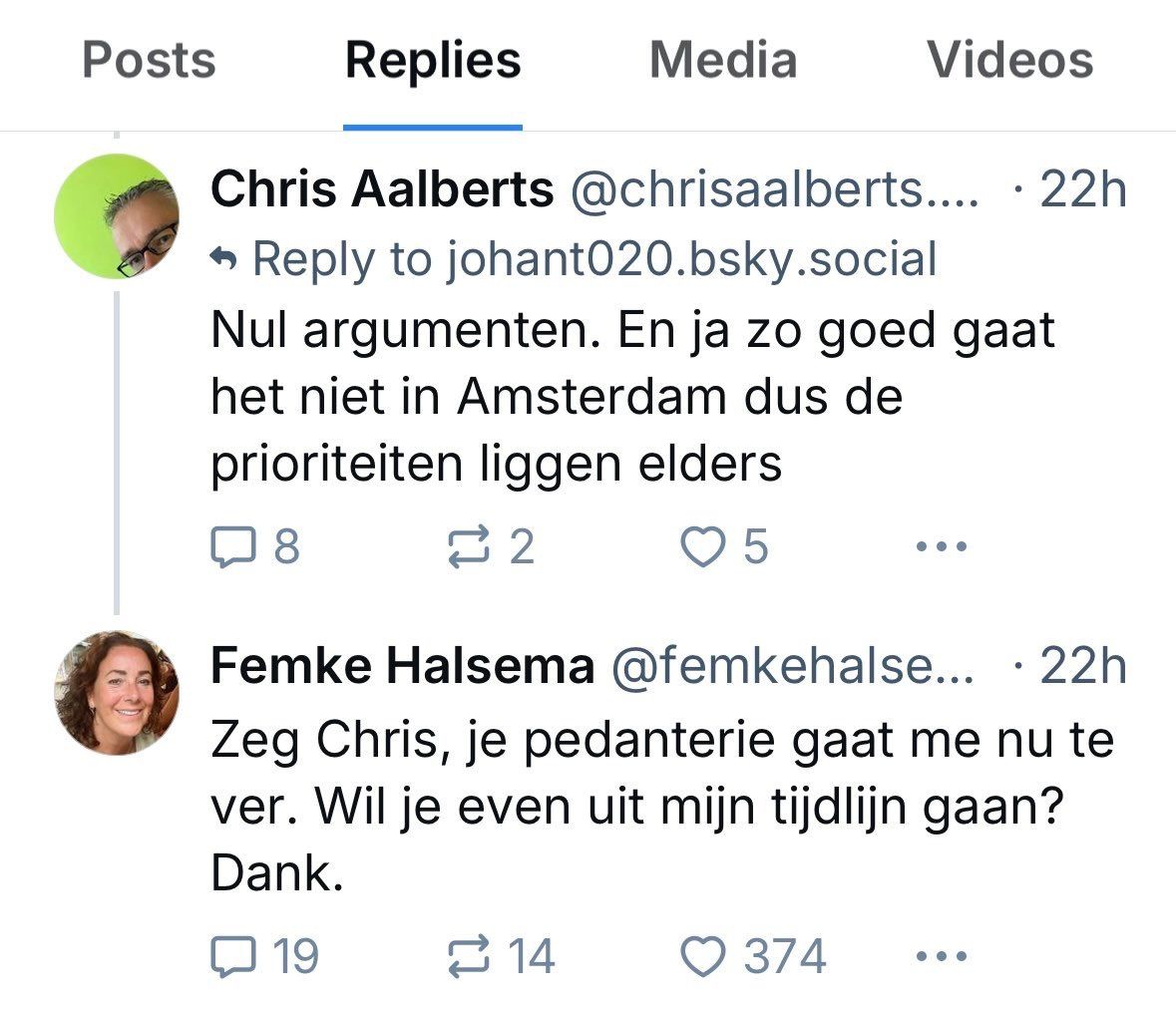 GeenStijl: Burgemeester Halsema intimideert journalist: 'Ga uit mijn tijdlijn'