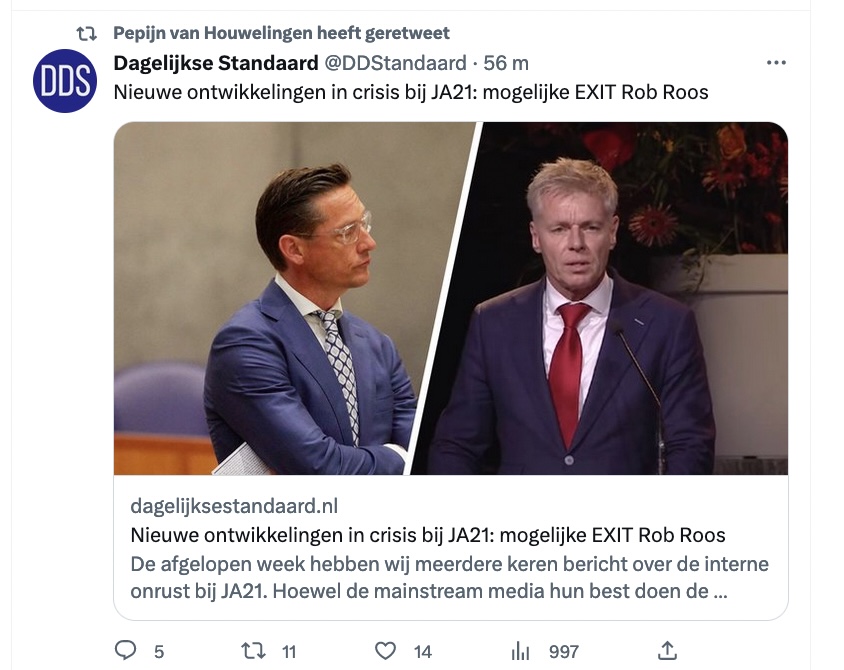 GeenStijl: Wij stellen alleen maar vragen: gaat Rob Roos weer terug van ...