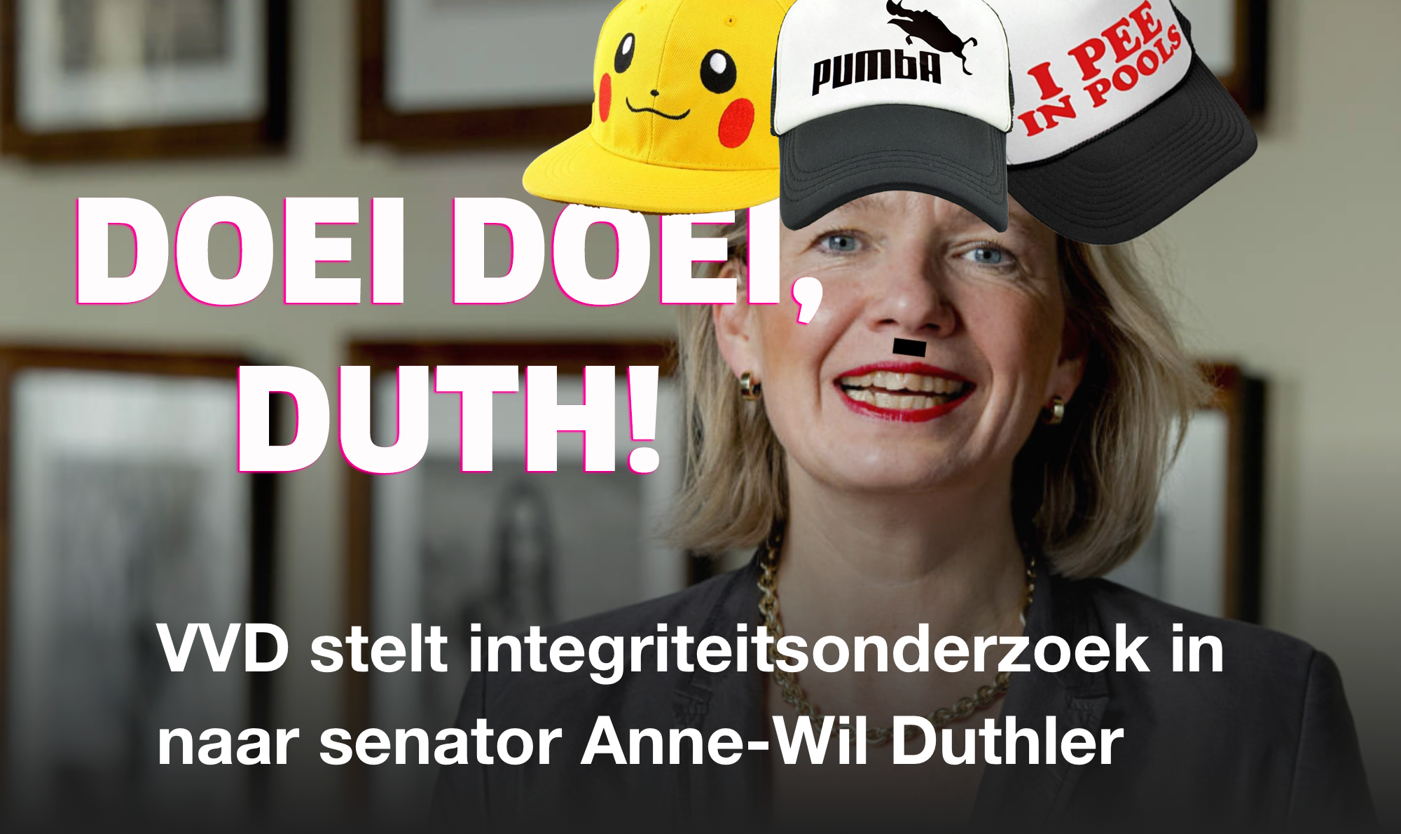 GeenStijl: Vvd breekt vaas van senator Dubbele Pet Duthler