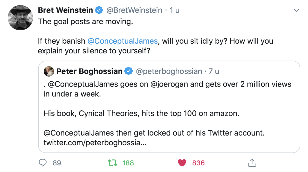 GeenStijl: Twitter schorst held James Lindsay na succesvolle Joe Rogan ...